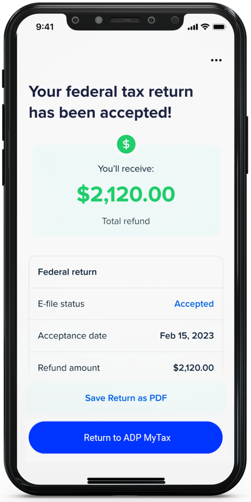 ADP MyTax - Free Tax Filing for Federal and State Returns